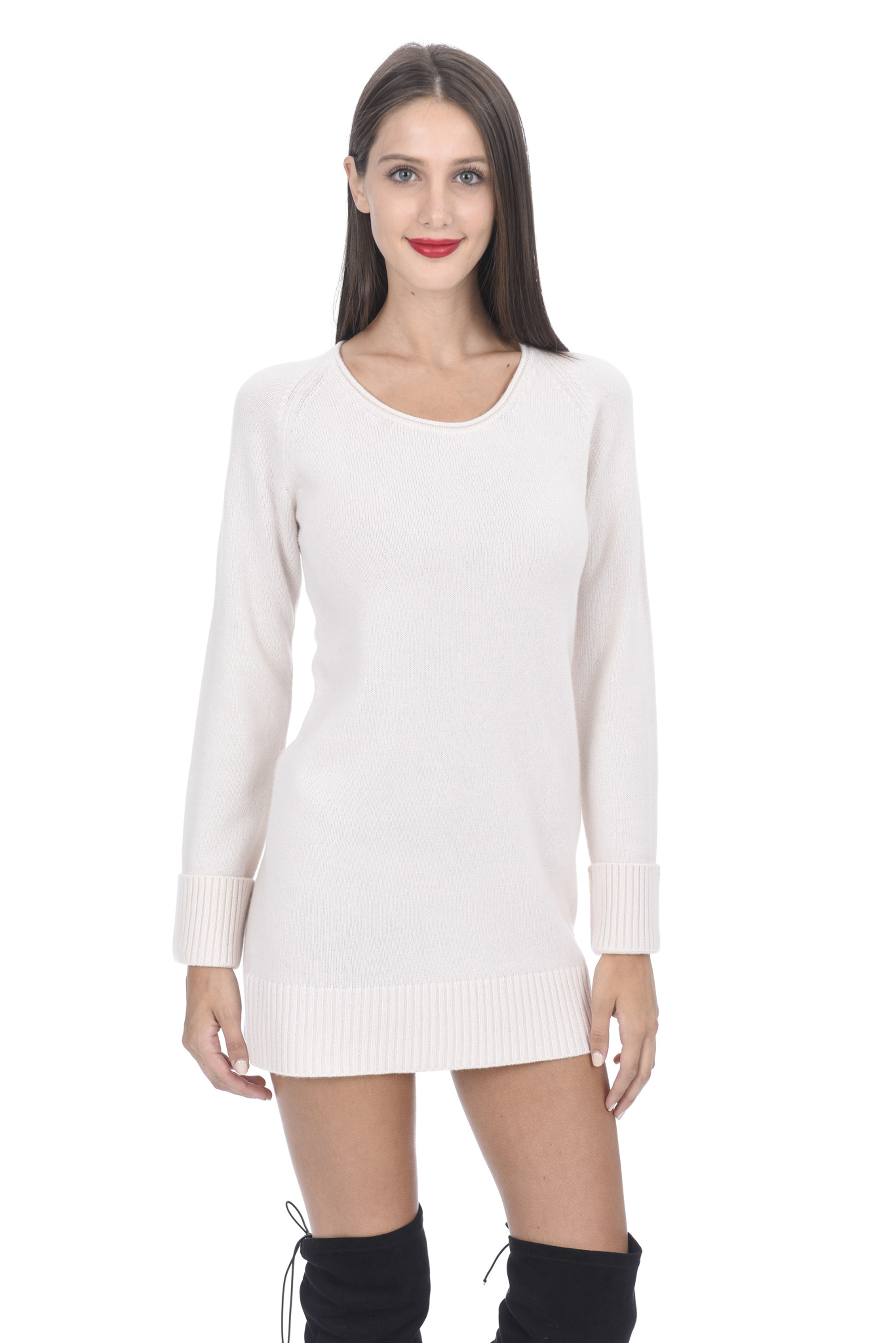 State Cashmere Womens 100 Cashmere Long Sleeve Crew Neck Sweater